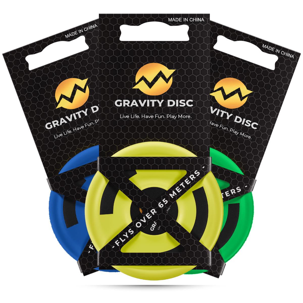 Gravity Disc 3 Pack – Mini Flying Discs for Ultimate Catch Game